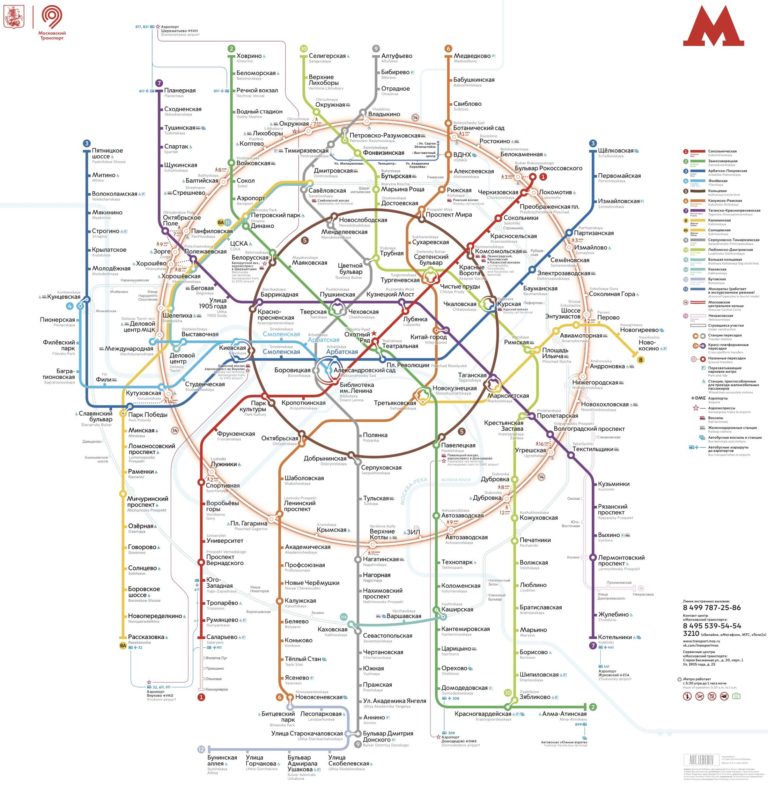 Metro v Moskvě (Rusko) – mapa, trasy a linky & ceny jízdenek