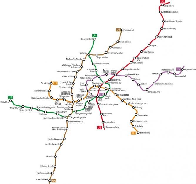 Metro Vídeň 2025: Mapa🗺️& Cena vídeňského metra