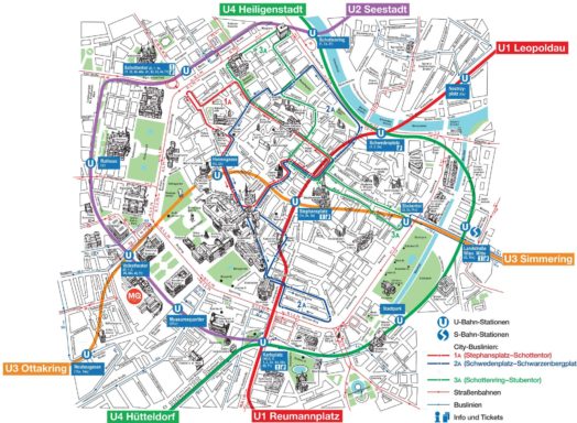 Vídeň: Mapa🗺️ – Online mapy i mapa Vídně ke stažení